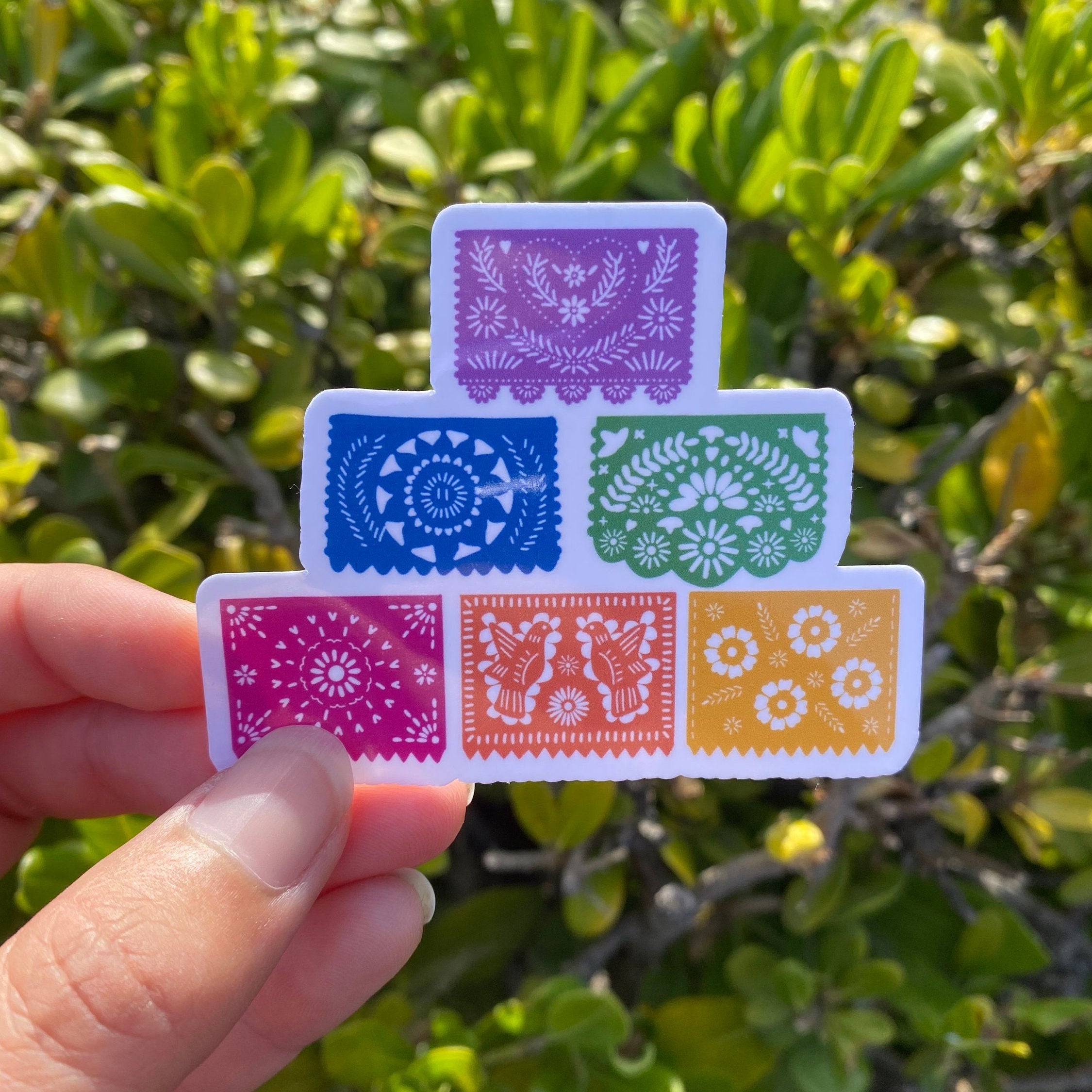 Papel Picado Hispanic Heritage Month Sticker – Big Sis Studios